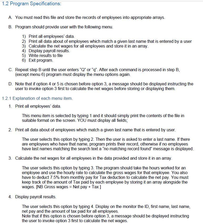 Solved Part 1: Programming - Payroll Generator Application | Chegg.com