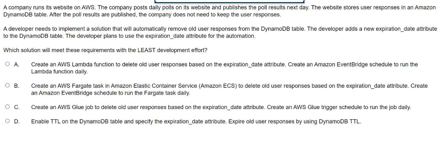 Solved A company runs its website on AWS. The company posts | Chegg.com