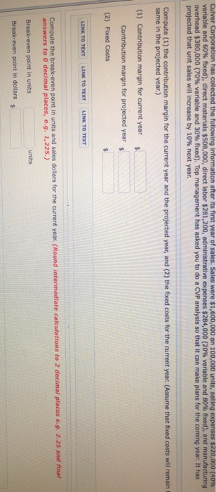 Solved variable and 60% fixed), direct materials $508,000, | Chegg.com