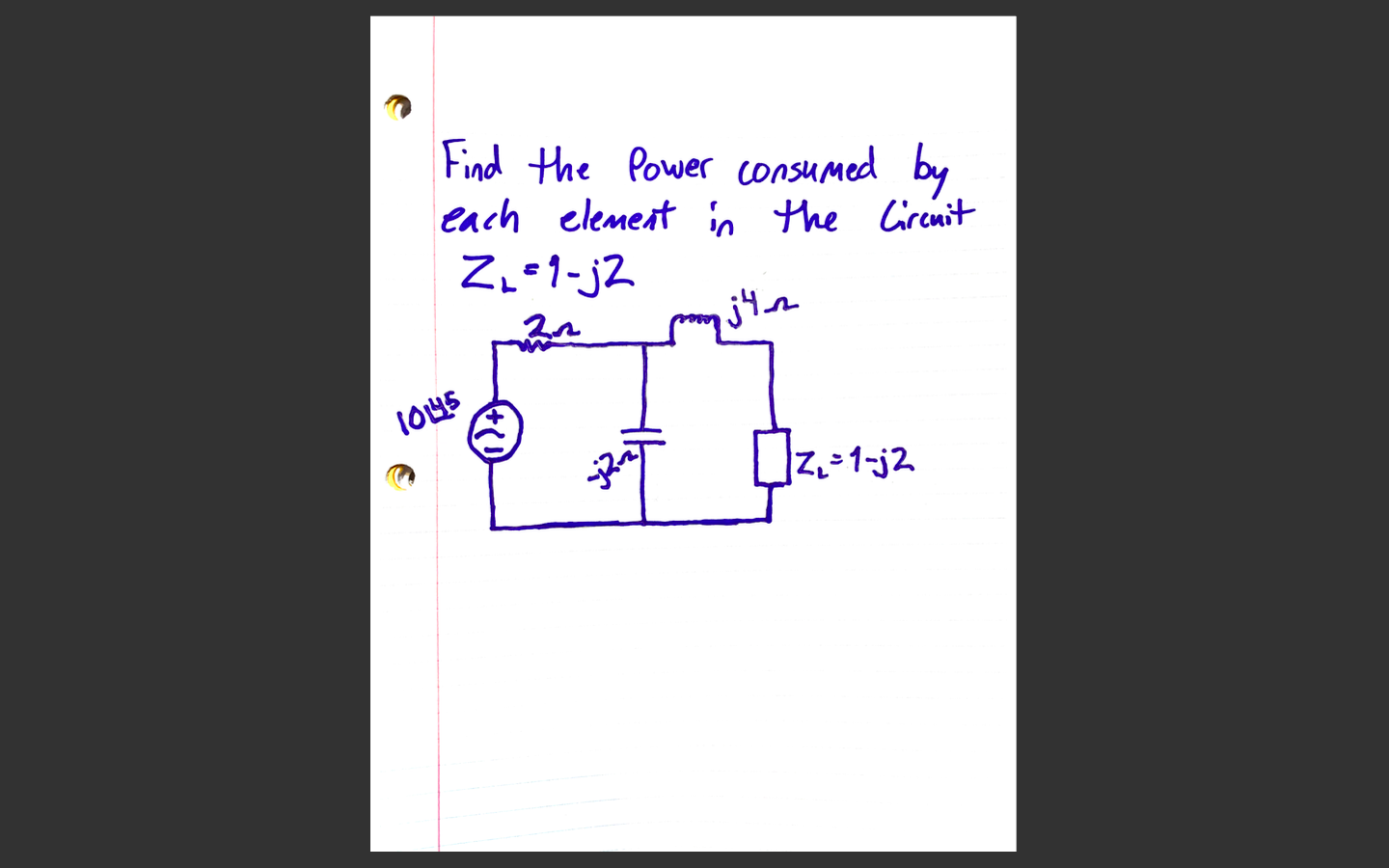 Solved Find the power consumed by each element in the | Chegg.com