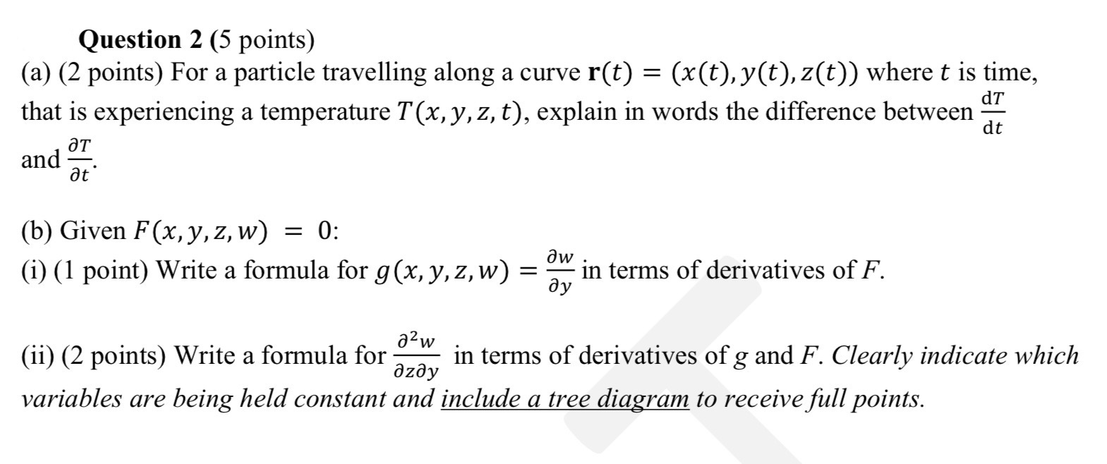 Solved Question 2 (5 points) (a) (2 points) For a particle | Chegg.com
