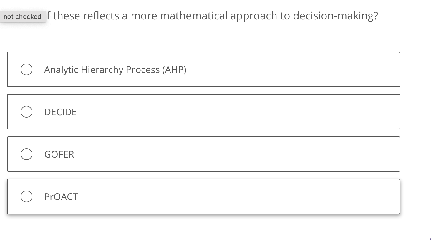 Solved f these reflects a more mathematical approach to | Chegg.com