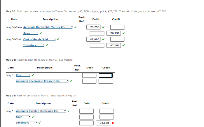 Part 1: Journalize the transactions below for May, | Chegg.com Part 1: Journalize the transactions below for May, | Chegg.com