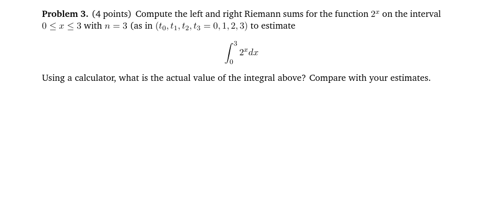 Solved Problem 3. (4 points) Compute the left and right | Chegg.com