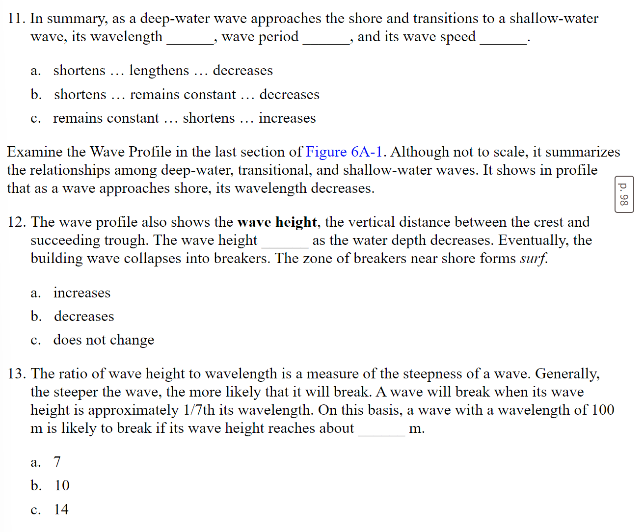 2. The water particle motion in a transitional wave | Chegg.com