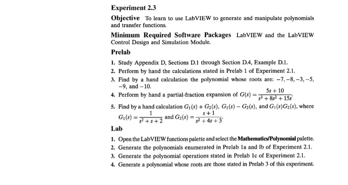 Solved Experiment 2 3 Objective To Learn To Use Labview To