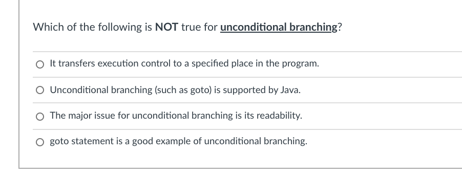 Solved Which of the following is NOT true for unconditional | Chegg.com