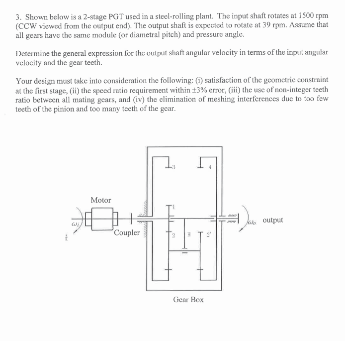 Solved 3. Shown below is a 2-stage PGT used in a | Chegg.com