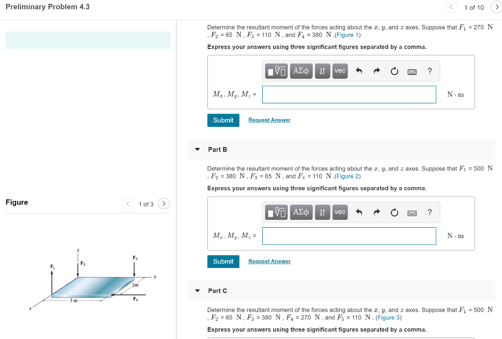 Solved Preliminary Problem 4.3 > 1 of 10 Determine the | Chegg.com