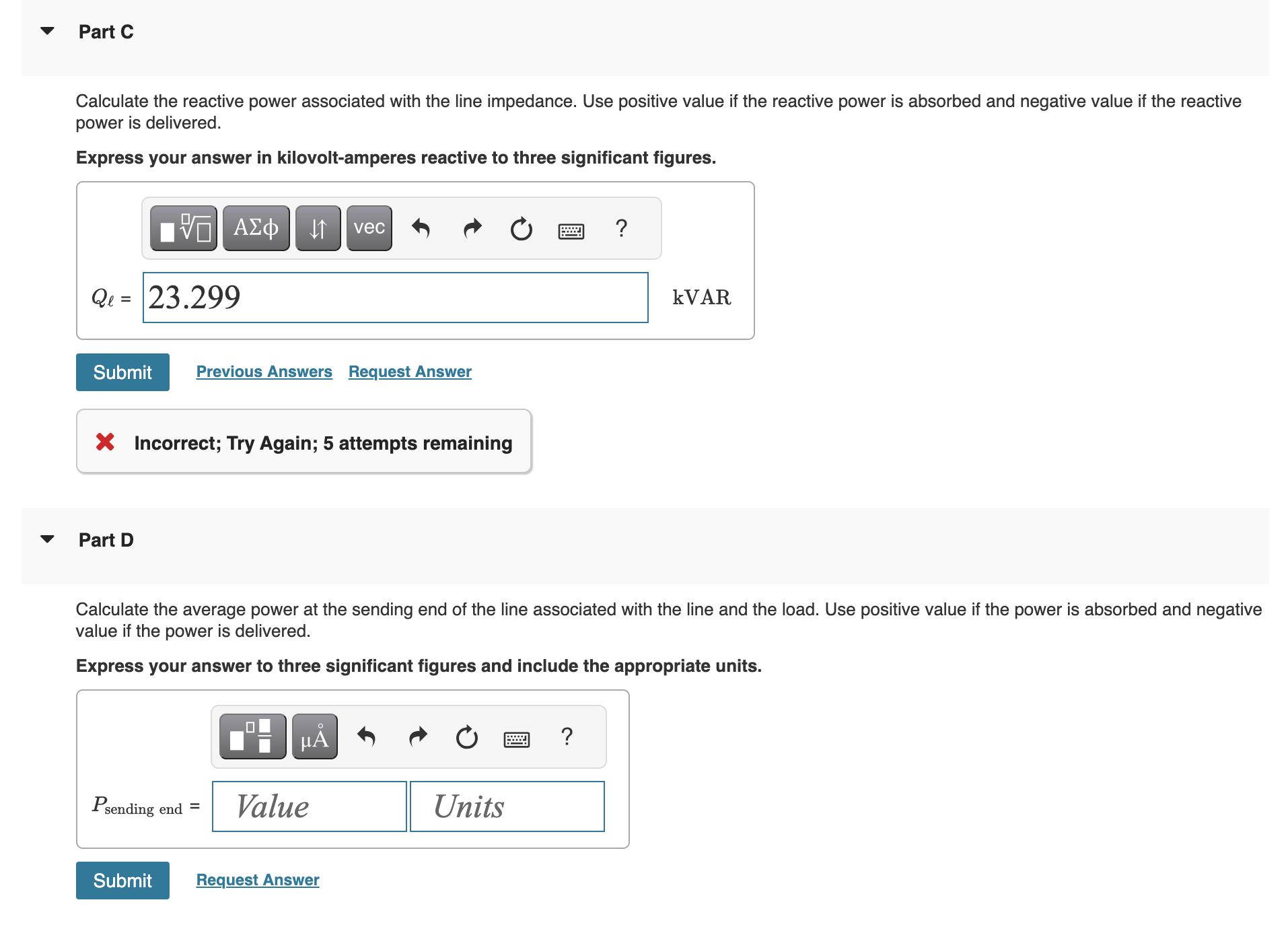 Solved Three loads are connected in parallel and fed from a | Chegg.com