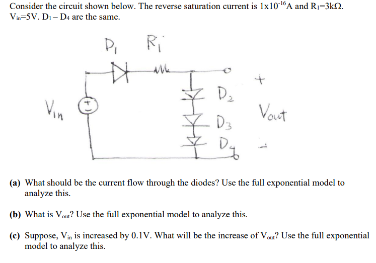 Solved Consider the circuit shown below. The reverse | Chegg.com