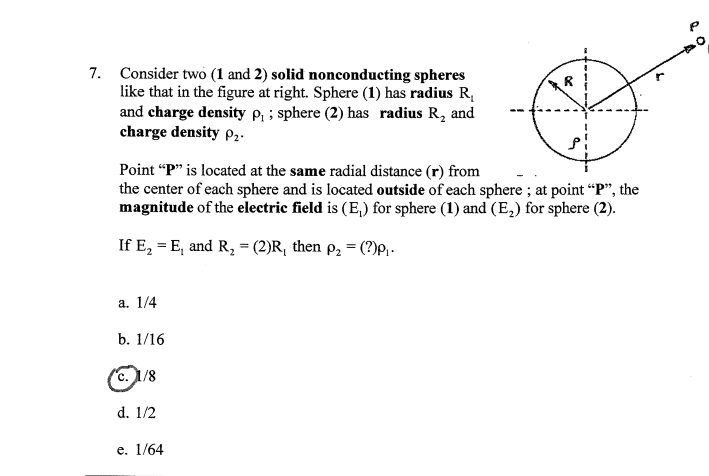 Solved Consider two (1 and 2) solid nonconducting spheres | Chegg.com
