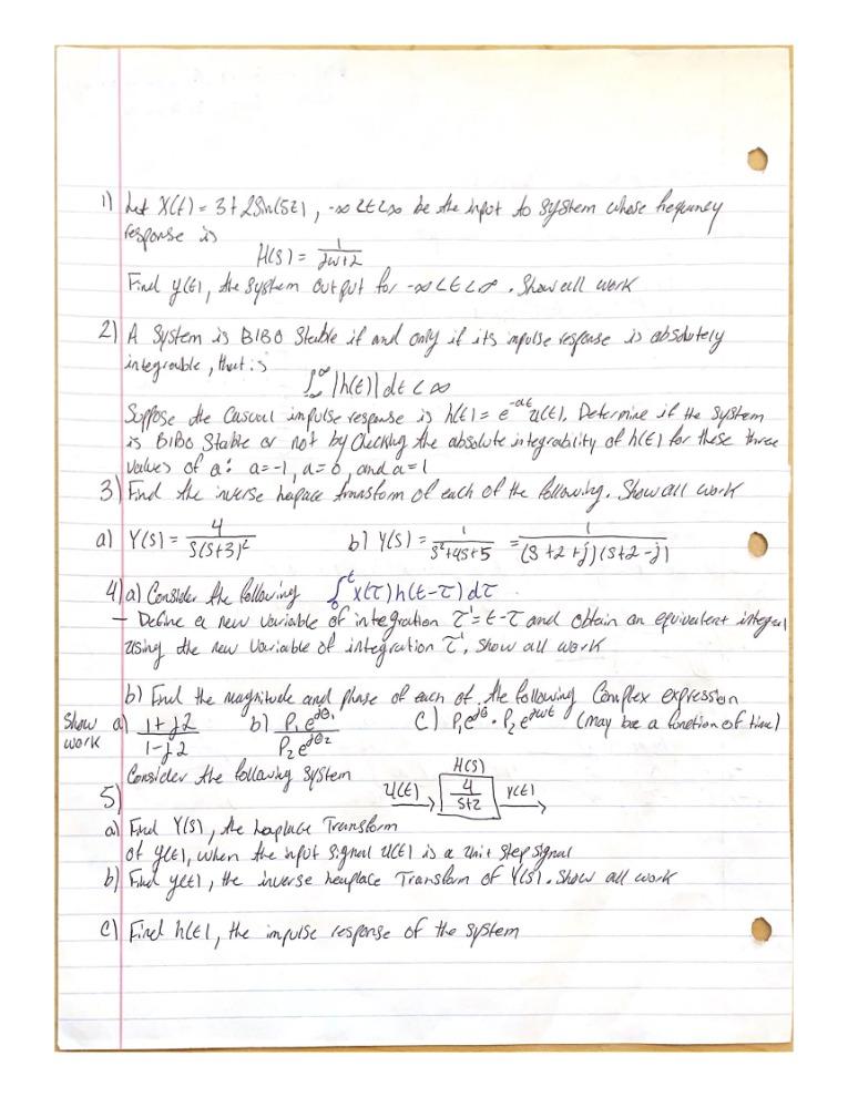 Solved Please show work in detail because I really need to | Chegg.com