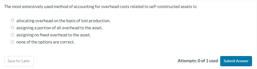 Solved The most extensively used method of accounting for | Chegg.com