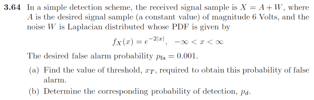 Solved In a simple detection scheme, the received signal | Chegg.com Solved In a simple detection scheme, the received signal | Chegg.com