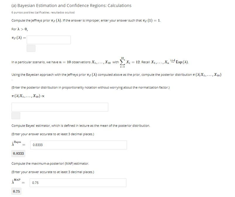 Problem 3: Review through an Exponential Model Final | Chegg.com