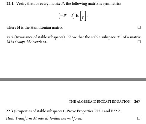 Solved 22.1. Verify that for every matrix P, the following | Chegg.com