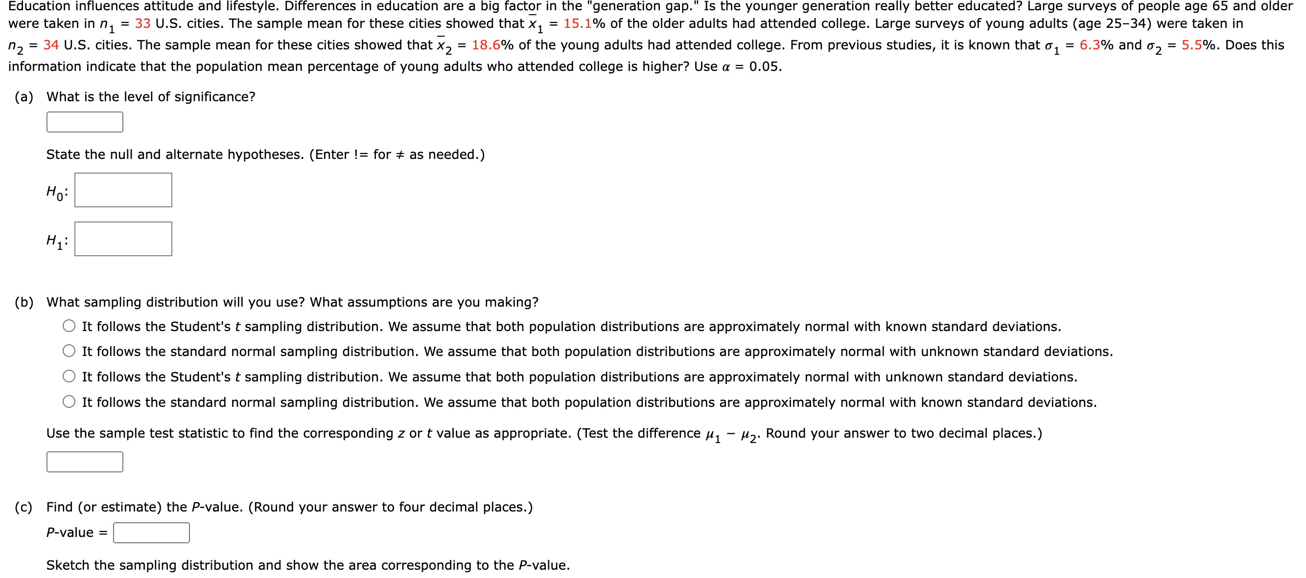 Solved Interpret your conclusion in the context of the | Chegg.com