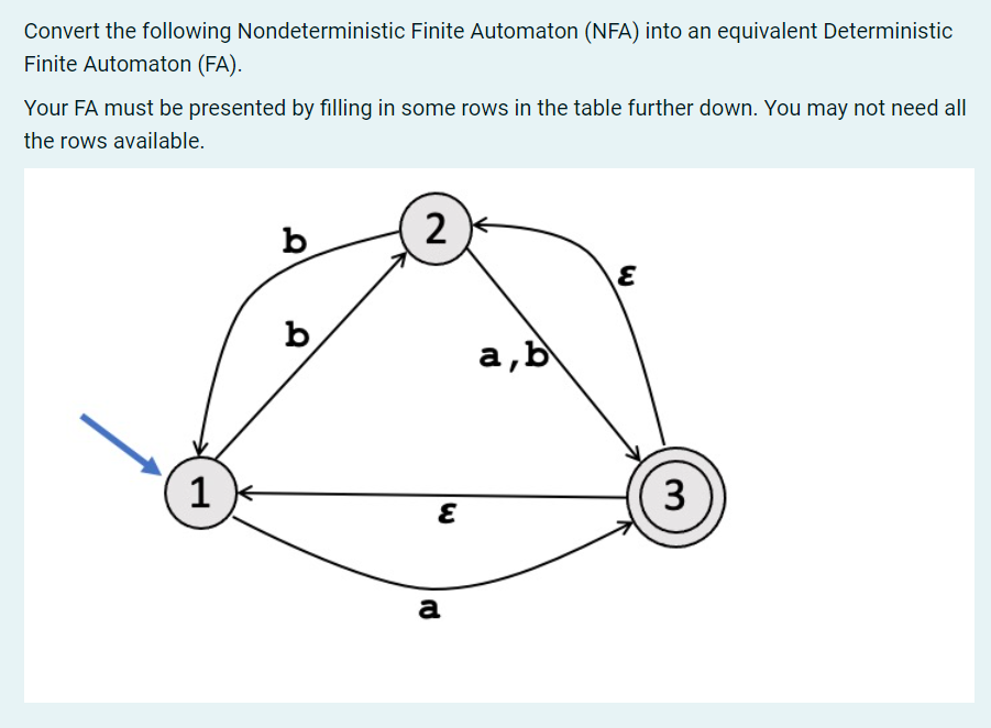 Solved Convert the following Nondeterministic Finite | Chegg.com Solved Convert the following Nondeterministic Finite | Chegg.com