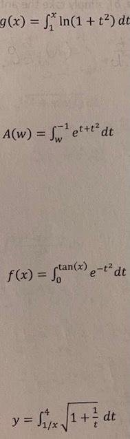 Solved Use the Fundamental Theorem of Calculus Part 1 to | Chegg.com