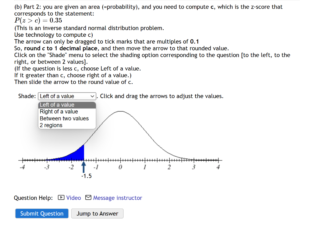 Solved (a) The graph shows a Standard Normal Distribution. | Chegg.com