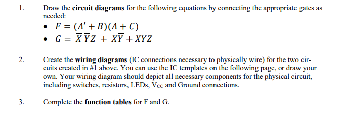 Solved . 1. Draw the circuit diagrams for the following | Chegg.com