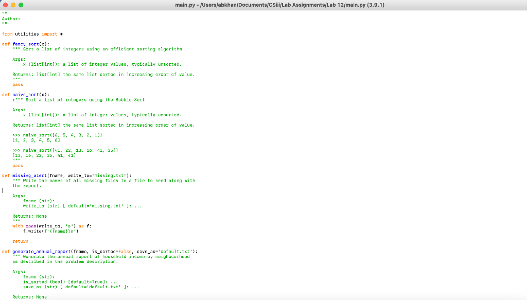 In Python, PLEASE read the full prompt and complete | Chegg.com