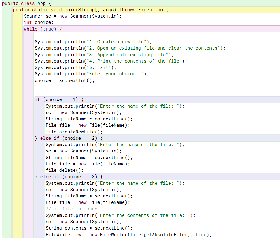 Solved Ss App \{ static void main(String[] args) throws | Chegg.com