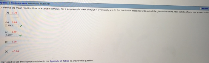 Solved mu denote the mean reaction time to a certain | Chegg.com
