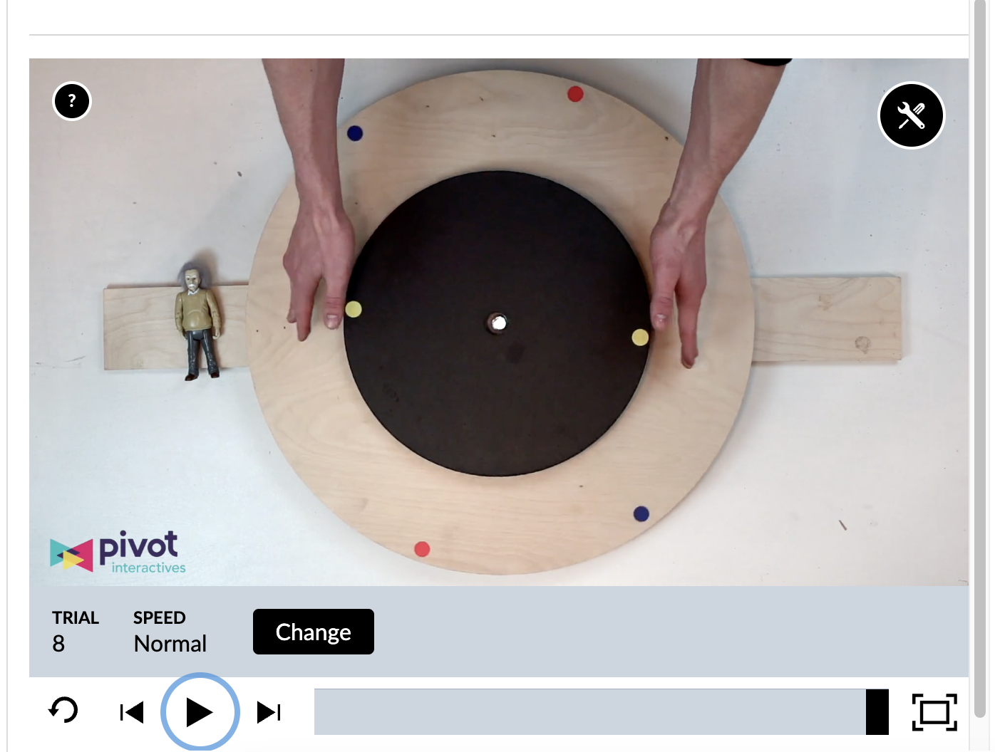 Solved The videos below shows the view from above of a | Chegg.com