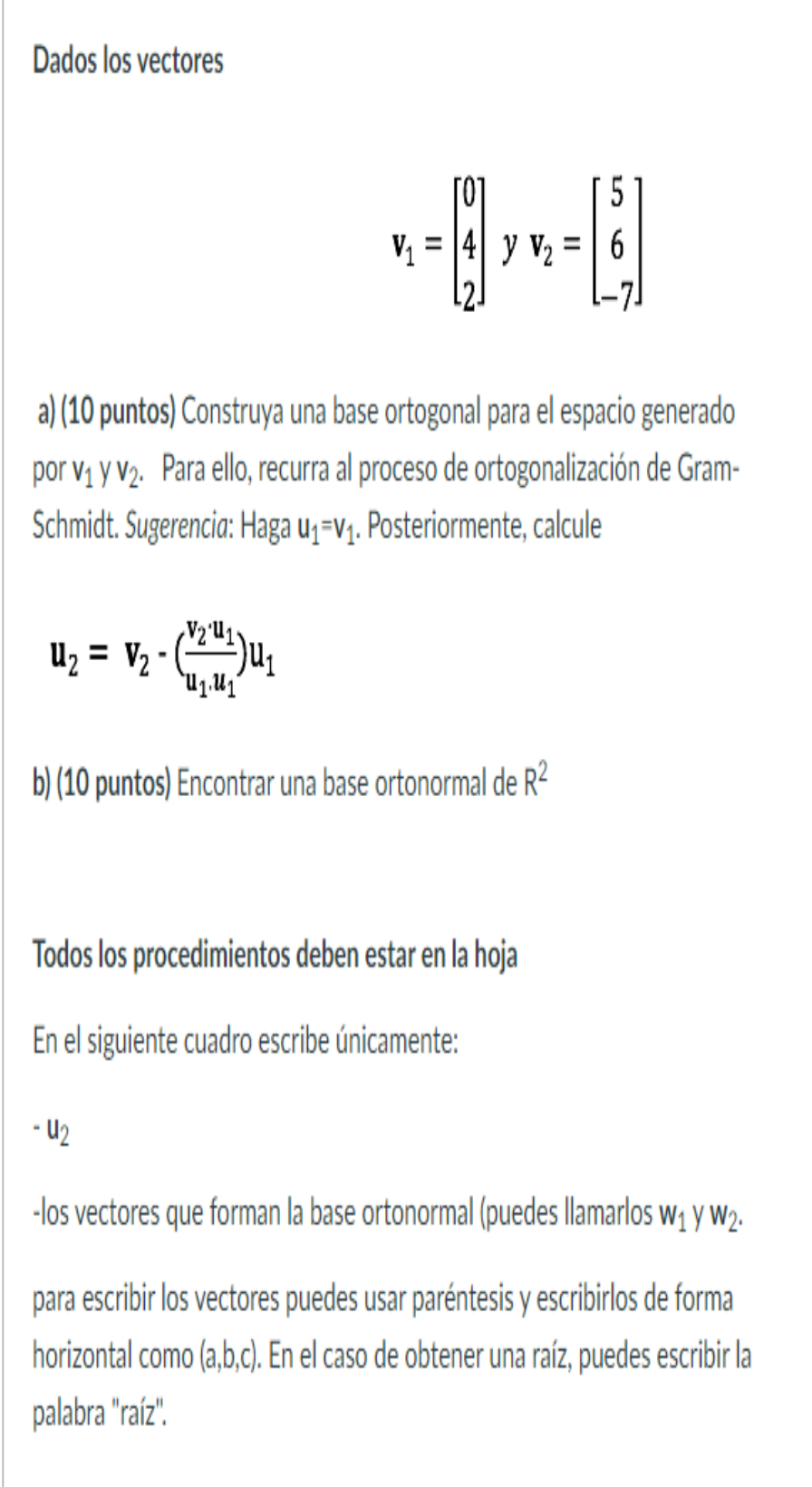 Solved a) (10 points) Construct an orthogonal basis for the | Chegg.com