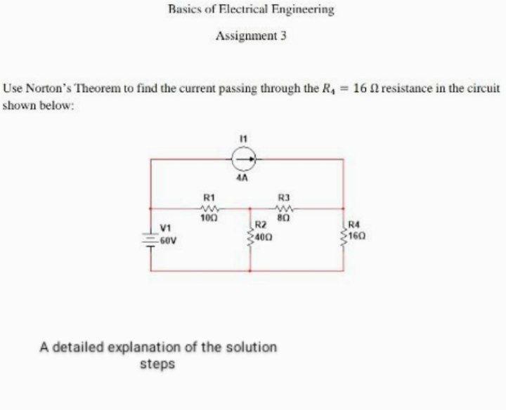 Solved Basics of Electrical Engineering Assignment 3 Use | Chegg.com