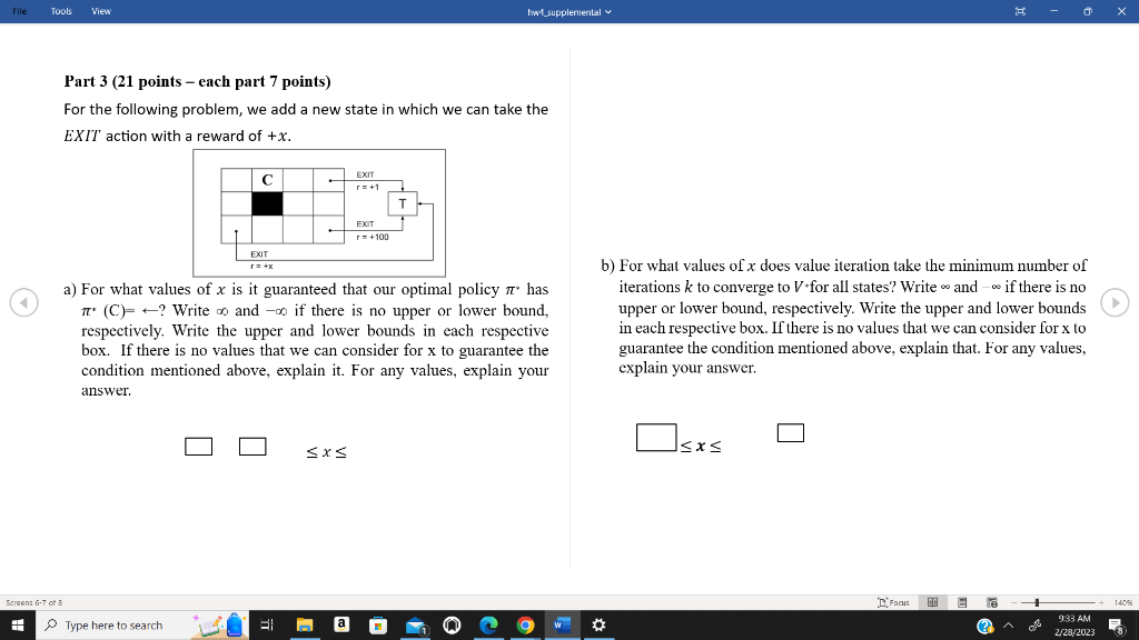 Solved Part 3 (21 points - each part 7 points) For the | Chegg.com