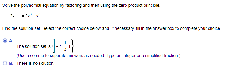 Solved Solve the polynomial equation by factoring and then | Chegg.com