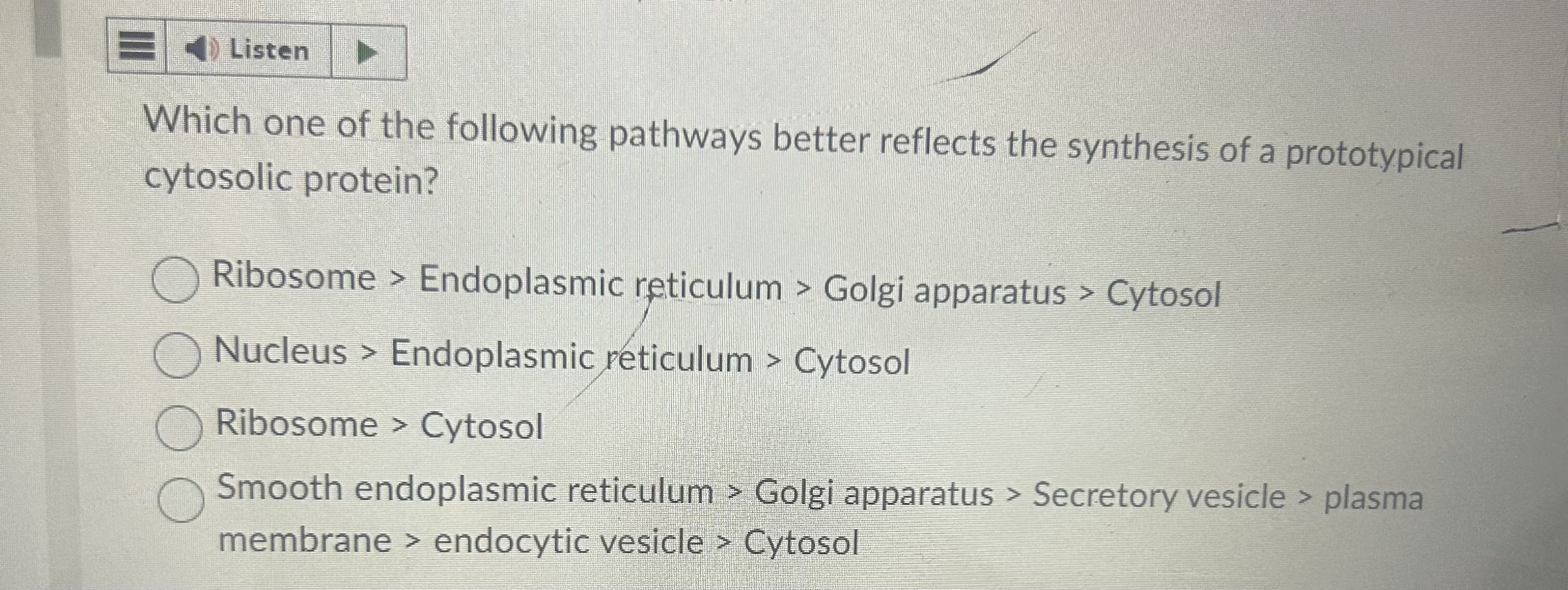 Solved Which one of the following pathways better reflects | Chegg.com