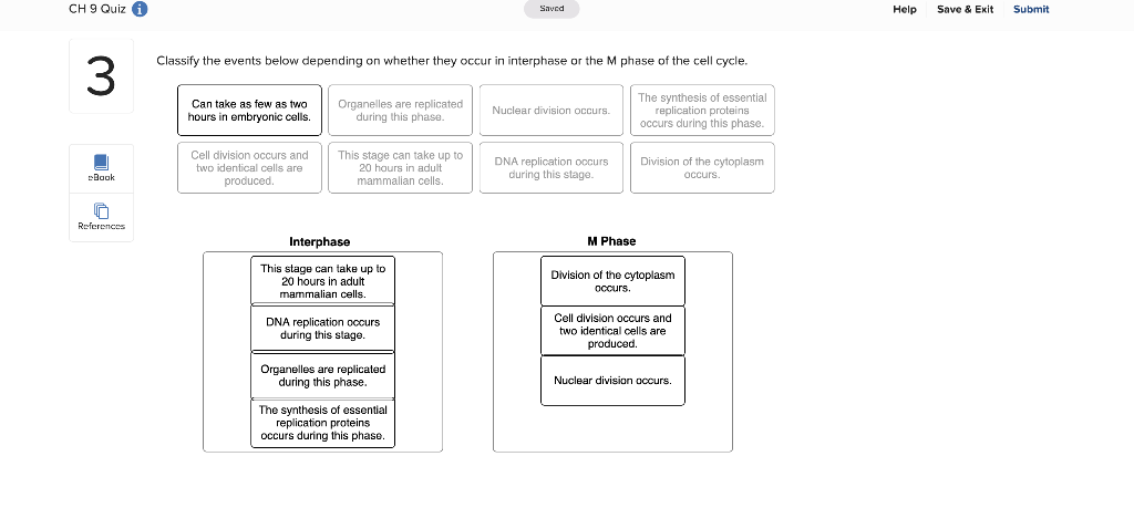 Solved Saved Help Save & Exit Submit Classify the events | Chegg.com