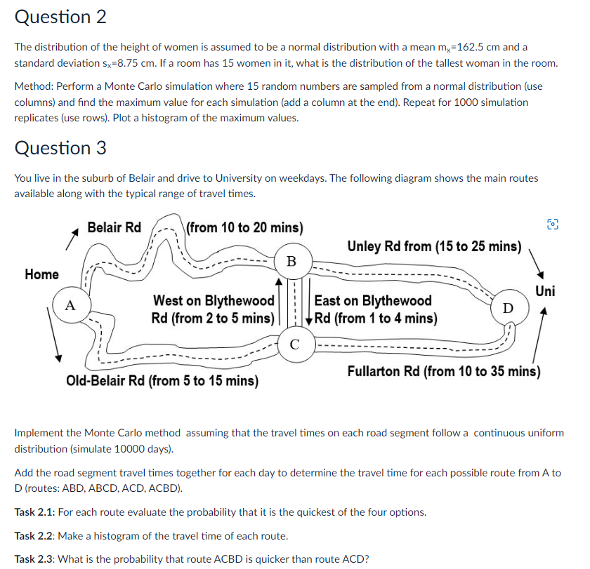 Solved I want to get a clear process of solving problems in | Chegg.com