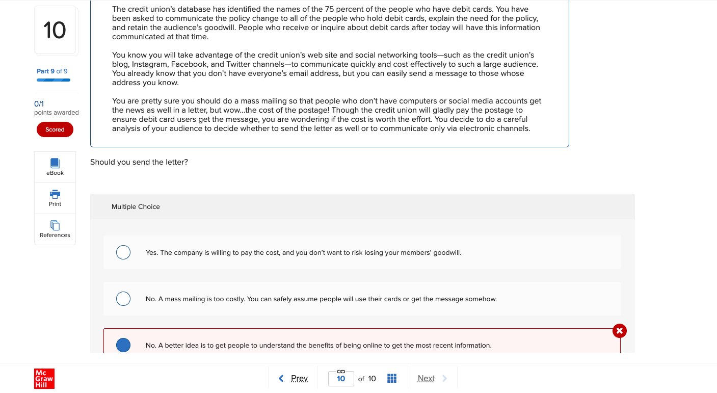 Solved Choosing the Right Channel Read the following | Chegg.com