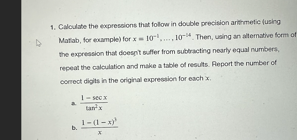Solved Calculate the expressions that follow in double | Chegg.com