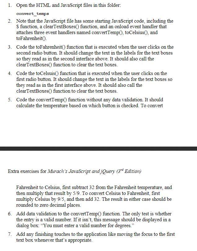 Solved Murach's JavaScript and jQuery (35d Edition) Develop | Chegg.com