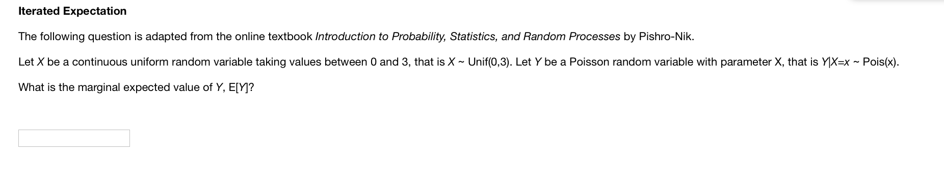 Solved Iterated Expectation The Following Question Is