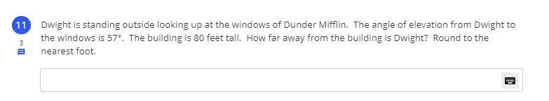 Solved 11 Dwight is standing outside looking up at the | Chegg.com
