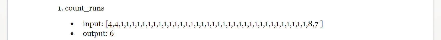 Solved count_runs(flat_data) Returns number of runs of data | Chegg.com