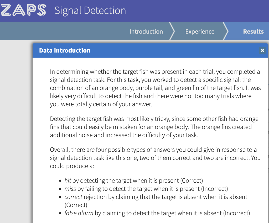 Solved In determining whether the target fish was present in | Chegg.com