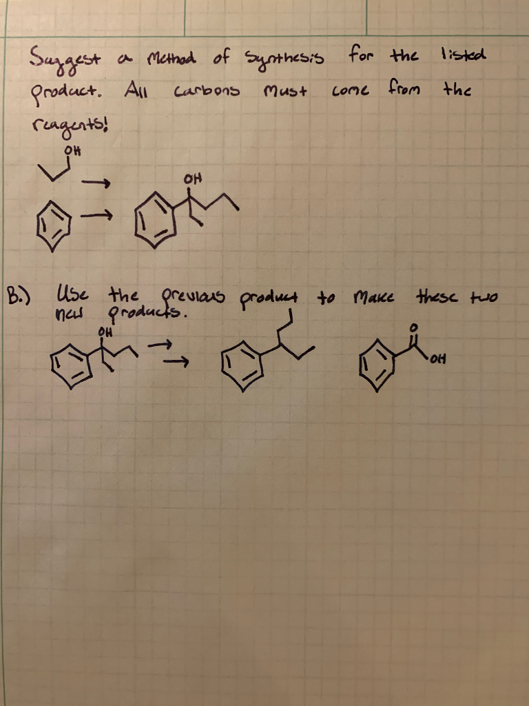 Solved Write a synthesis of the proposal showing all steps | Chegg.com