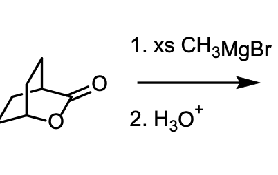 Solved 1. xs CH3MgBr 2. H30* | Chegg.com