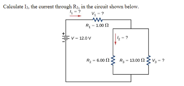 Solved Calculate I3 The Current Through R3 In The Circuit