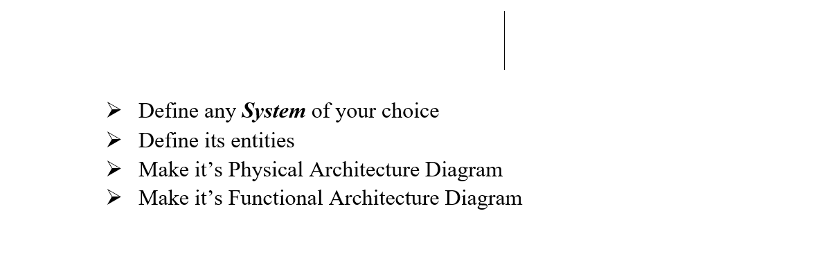 Solved > Define any System of your choice → Define its | Chegg.com