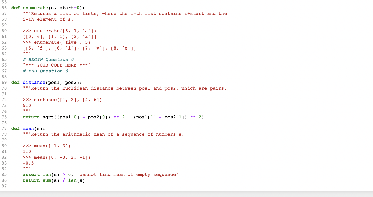 Solved 3 from math import sqrt from random import sample 5 # | Chegg.com