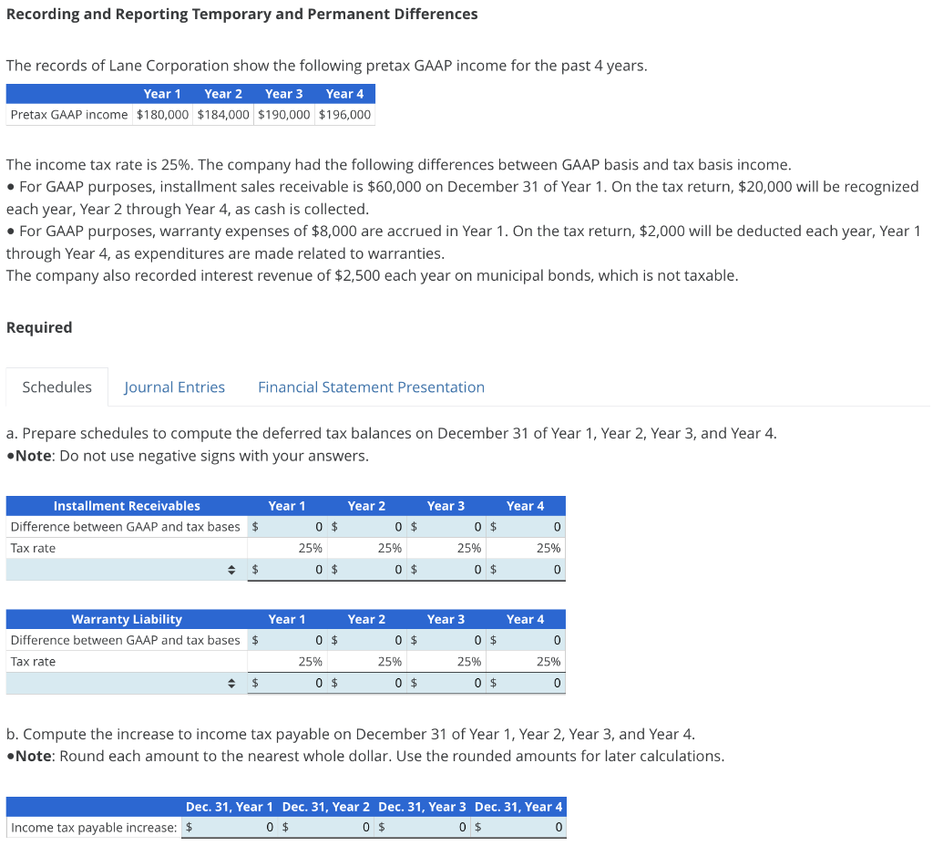 Solved Recording and Reporting Temporary and Permanent | Chegg.com